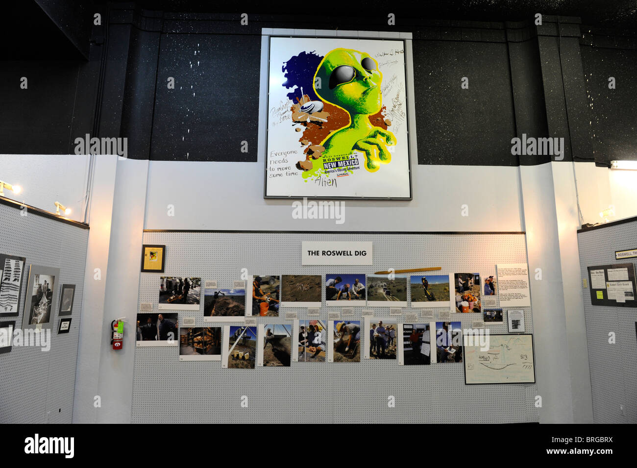 Photographic Displays UFO Museum in Roswell New Mexico Stock Photo - Alamy