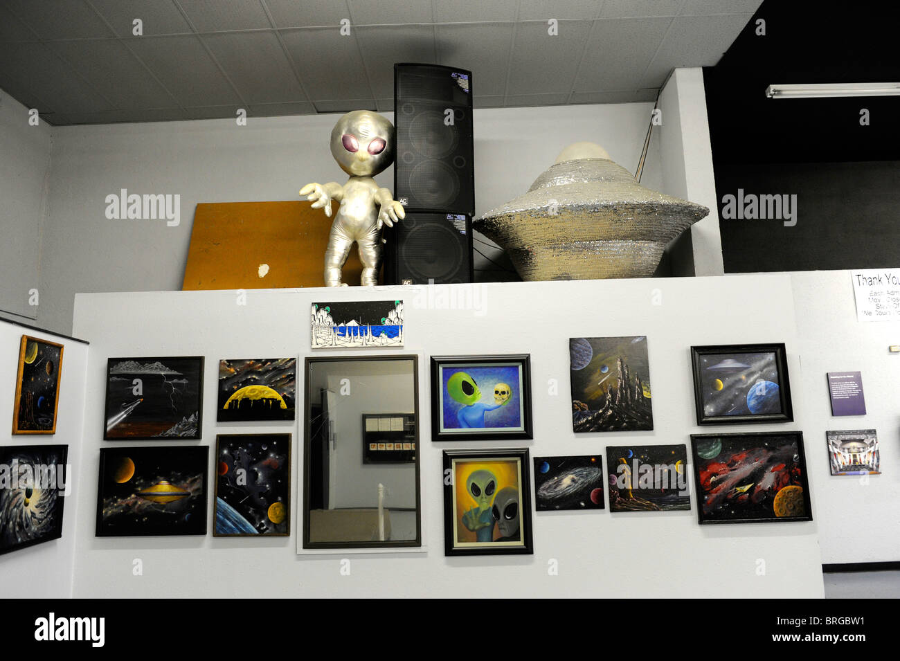 Photographic Displays UFO Museum in Roswell New Mexico Stock Photo - Alamy