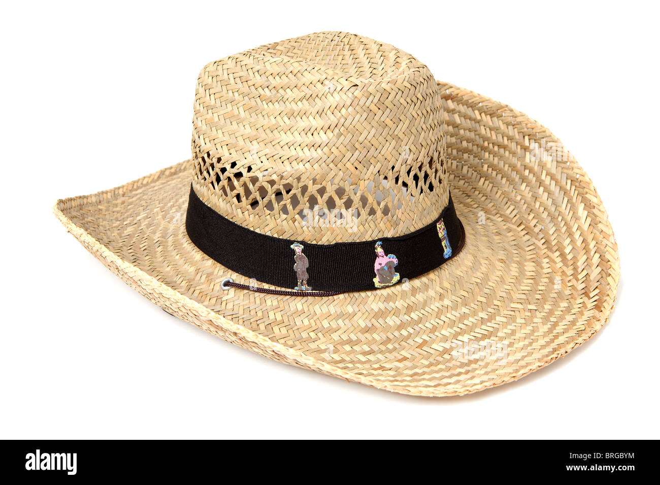 reed western hat isolated on white background Stock Photo - Alamy