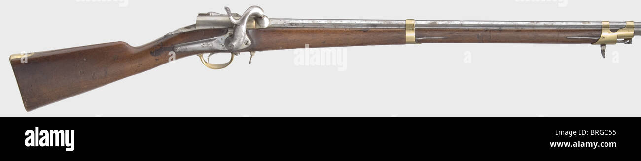 A cavalry musketoon,Arcelin system,1856.Rifled,somewhat rough bore in ...