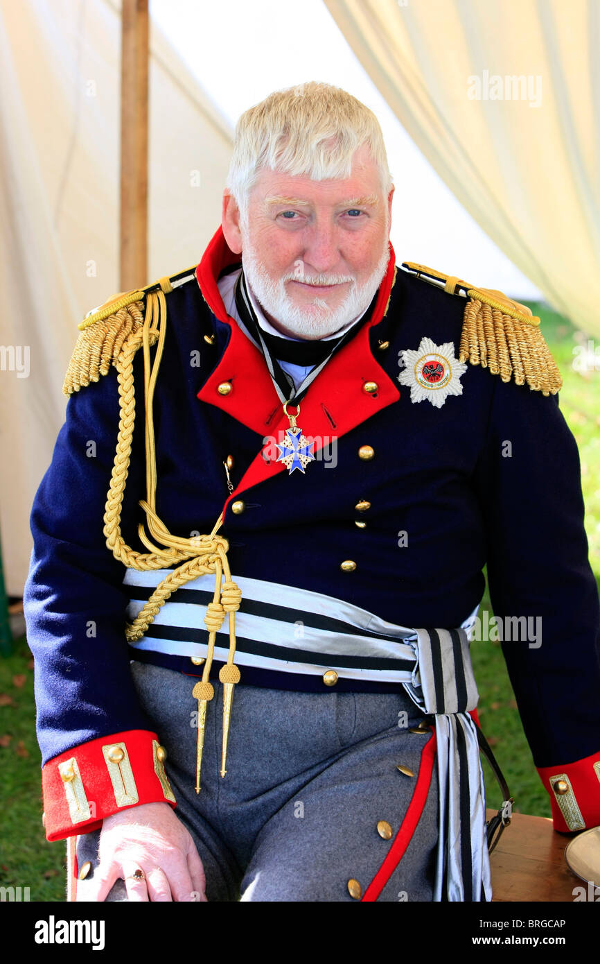 Man dressed as a General in the Prussian Army at the time of 1815 Stock ...
