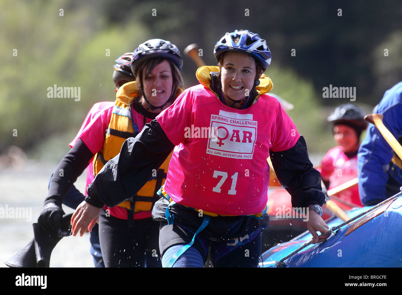 competitors in the women only Spring Challenge Adventure Race, in ...