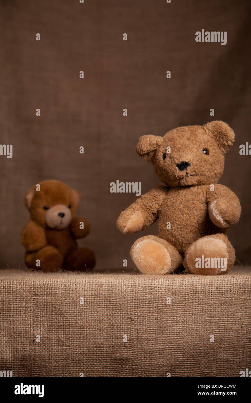 Scruffy teddy bears Stock Photo - Alamy