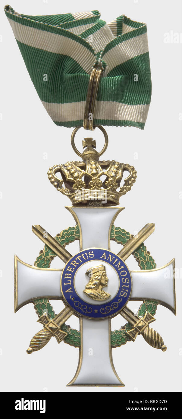 Kingdom of Saxony,Order of Albert,a Grand Cross with Swords 1876 - 1918 ...
