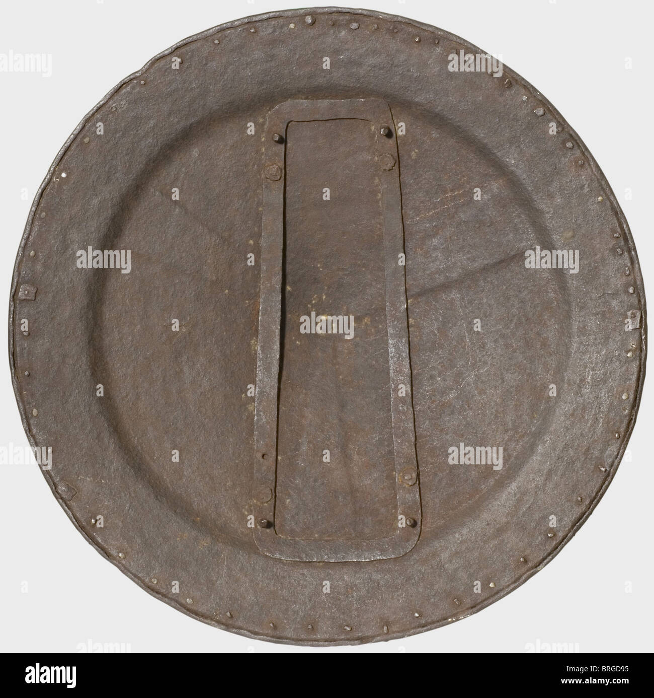 An etched Southern German round shield,presumably Landshut,circa 1570/ ...