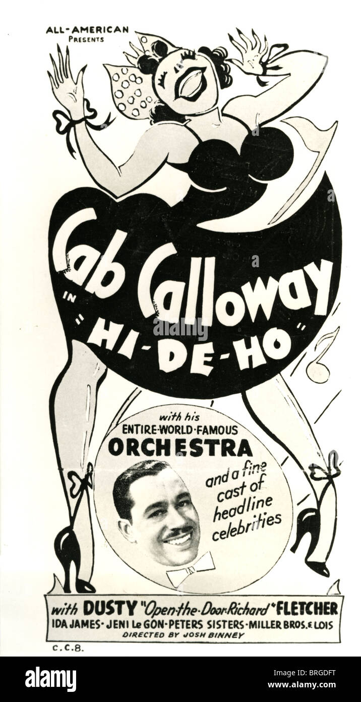 CAB CALLOWAY'S HI-DE-HO Advert for 1934 Paramount film with Cab ...