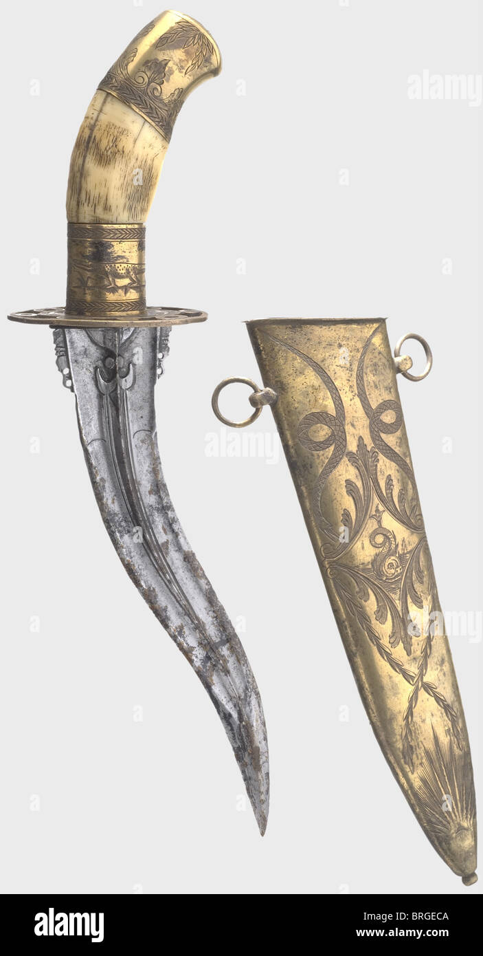 A dagger for a colonial official,Great Britain,circa 1810/20 Richly cut ...