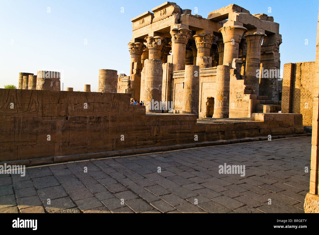 The picturesque double temple of Kom Ombo in Egypt, Africa Stock Photo ...