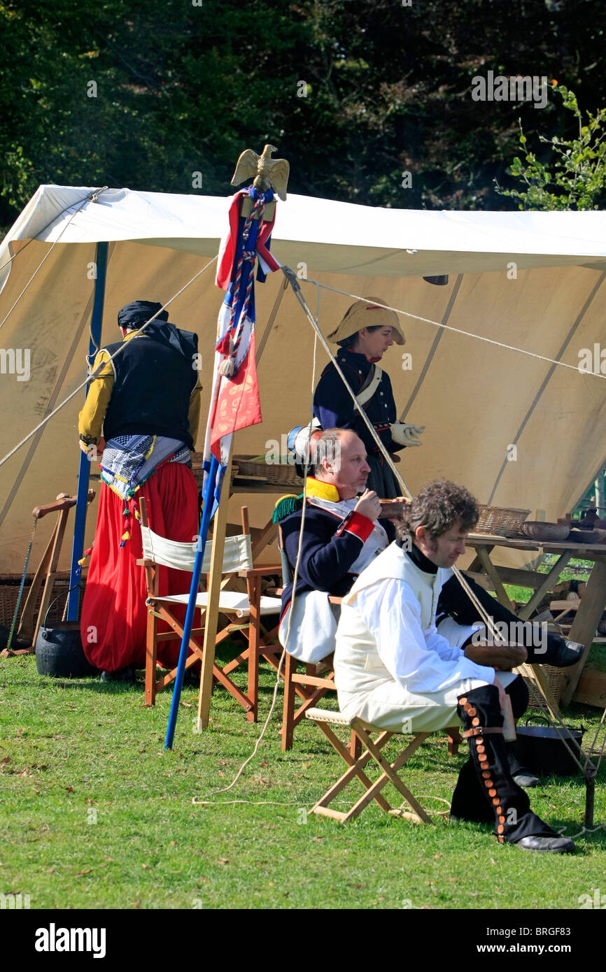 French encampment at a Napoleonic weekend event Stock Photo - Alamy