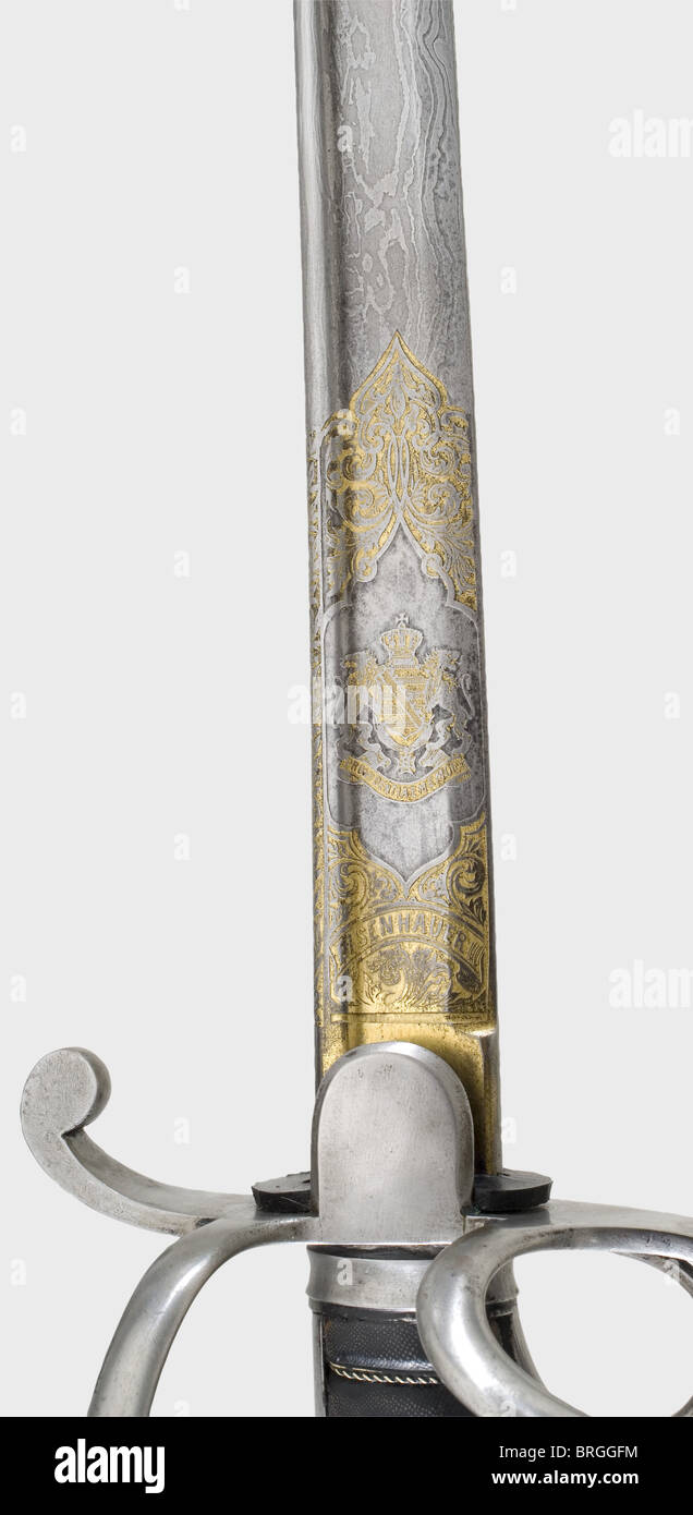 A model 1867/81 sabre for officers,of the Saxon artillery Slightly ...