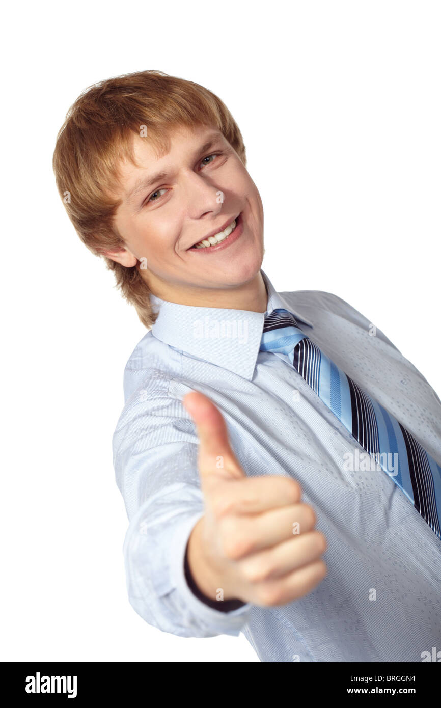 Portrait happy consultant in Cut Out Stock Images & Pictures - Alamy