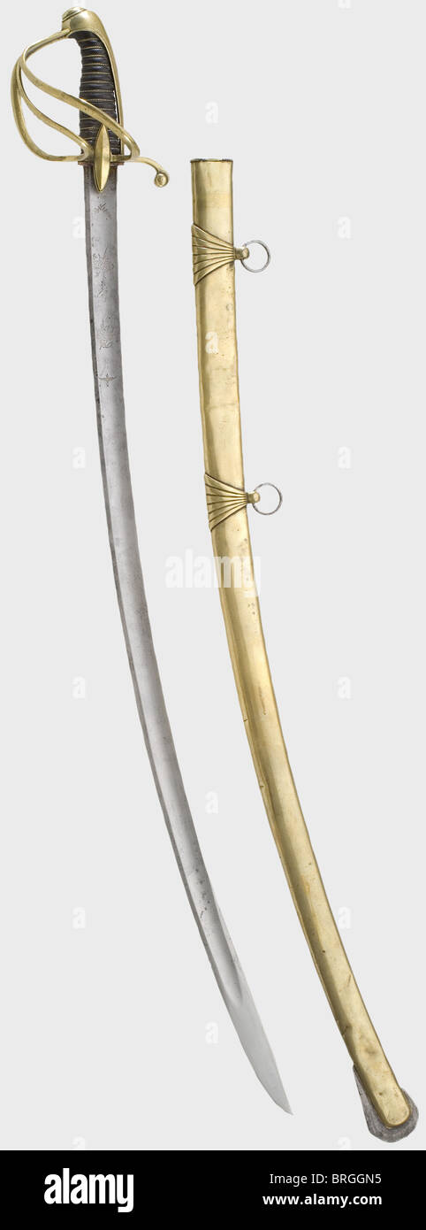 A sabre for officers of the Saxon cavalry, of the style worn before ...