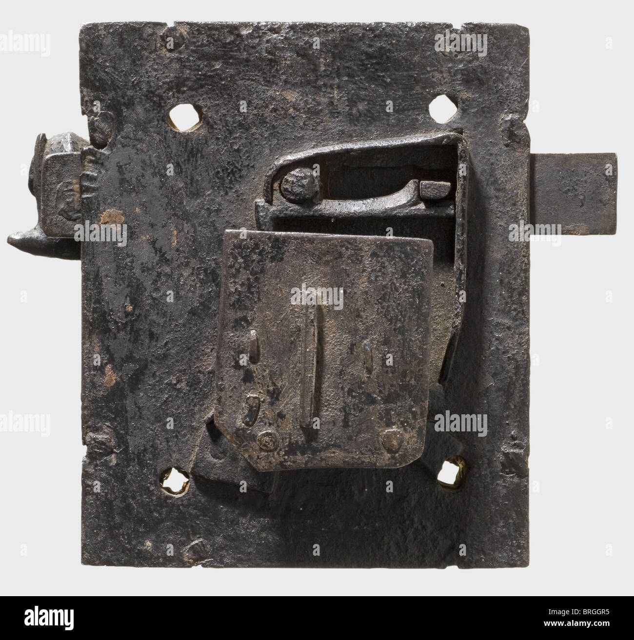 A Late Gothic French lock,circa 1500 Beautiful openwork,rectangular ...