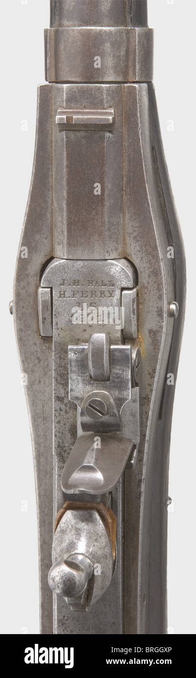 A Harper's Ferry model 1819 Hall Rifle,type II,made in 1831.Round,32 5/ ...