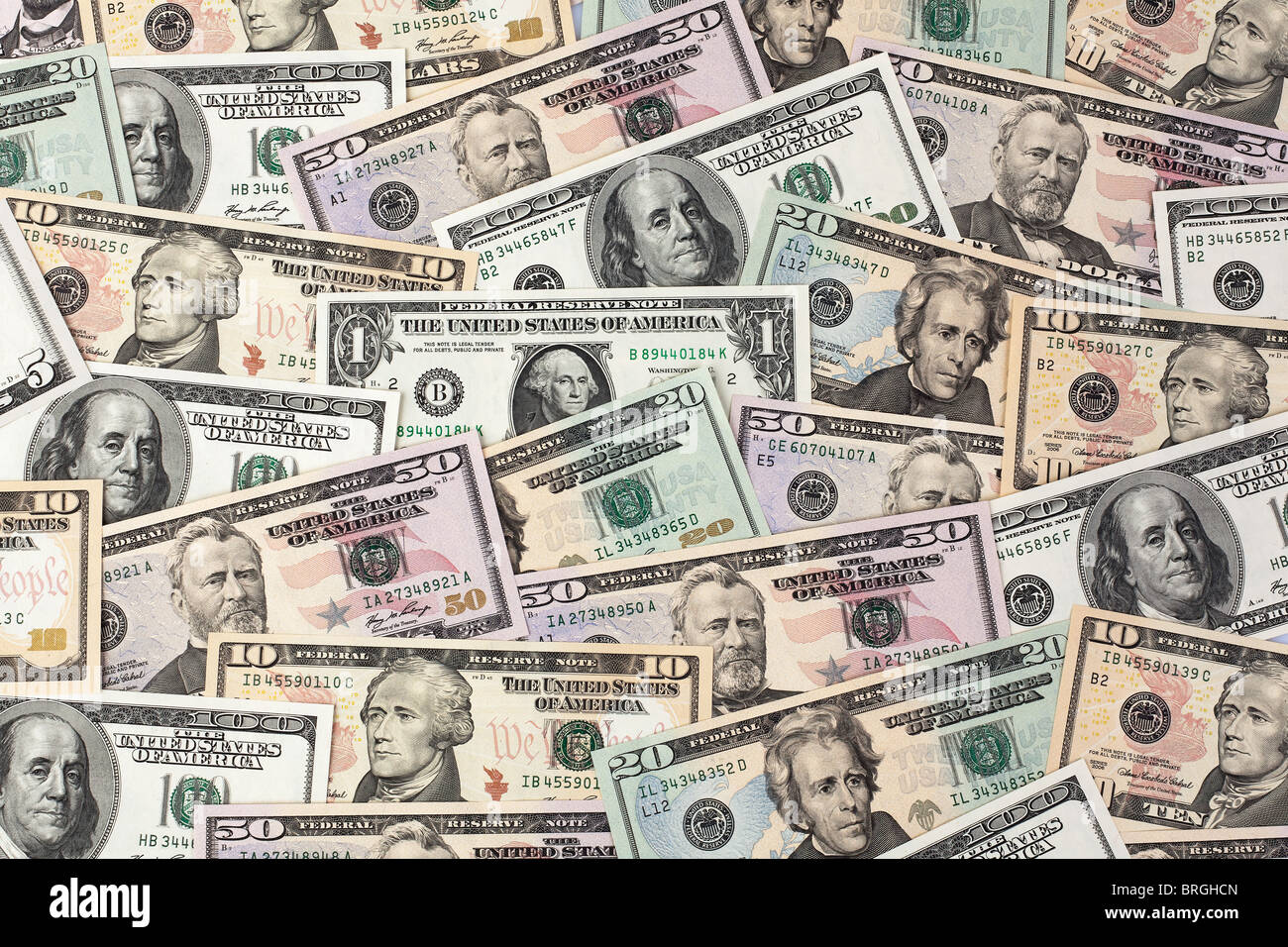 American Dollar bills of the U.S Stock Photo - Alamy