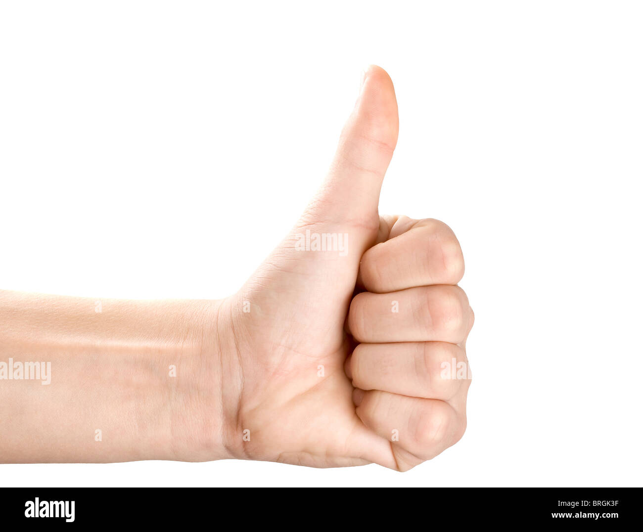 OK hand gesture symbol on white background Stock Photo - Alamy