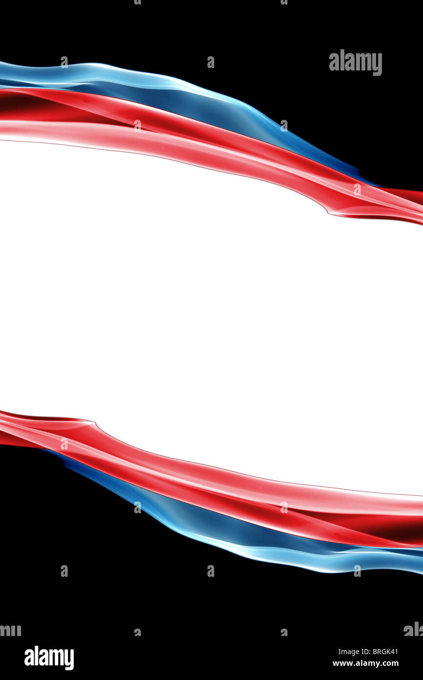 symmetrical page layout with white copyspace surrounded by red and blue ...