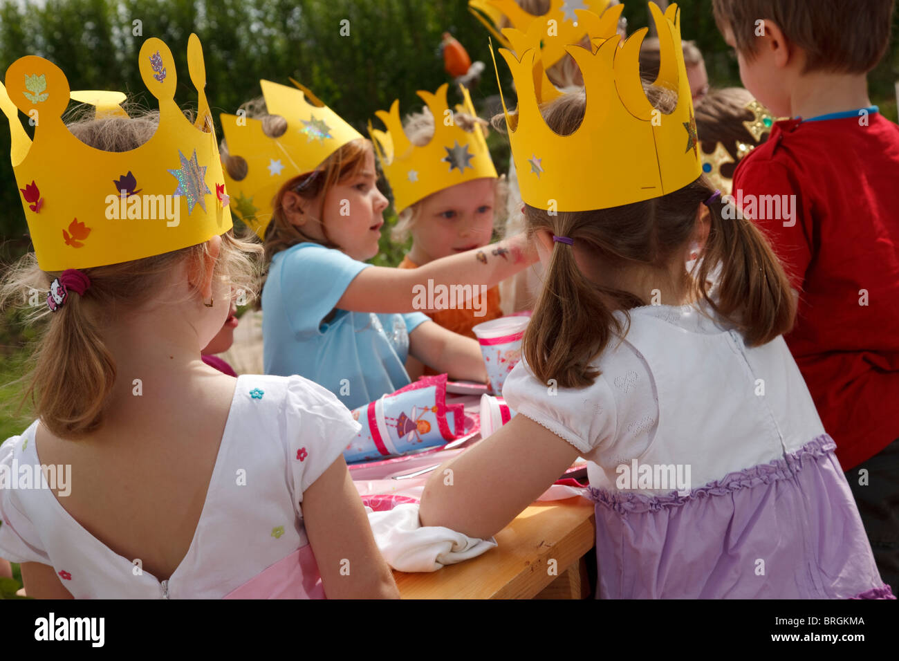 princess children party Stock Photo - Alamy