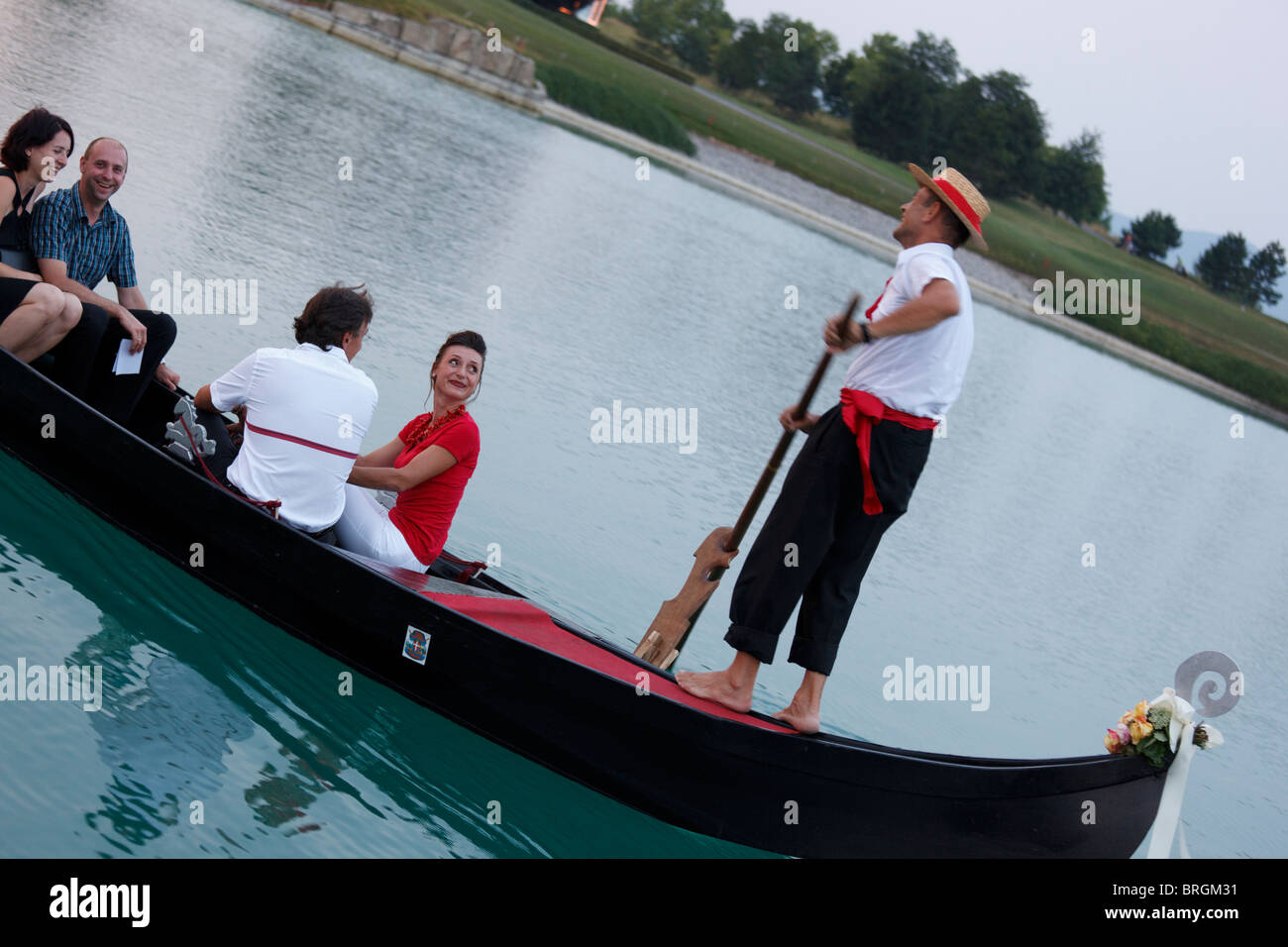 Pair of gondolas hi-res stock photography and images - Alamy