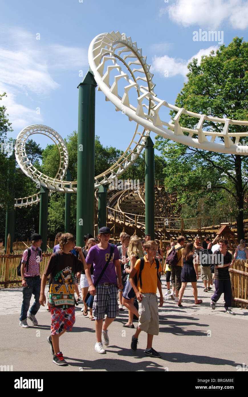 roller coaster at Efteling theme park Kaatsheuvel Netherlands Stock ...