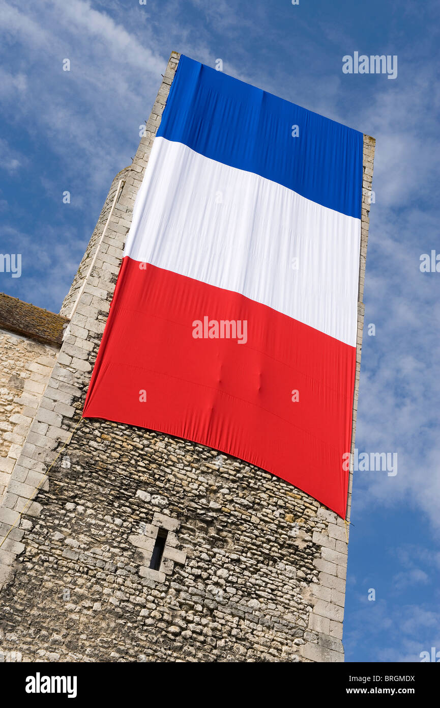 French medieval flag hi-res stock photography and images - Alamy