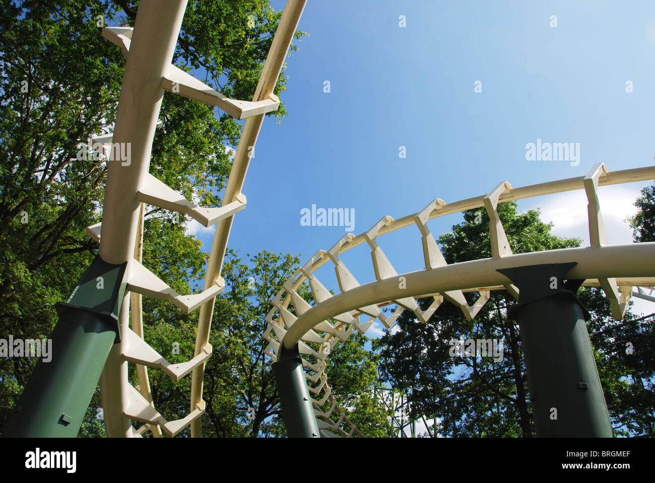 detail of roller coaster at Efteling theme park Kaatsheuvel Netherlands ...