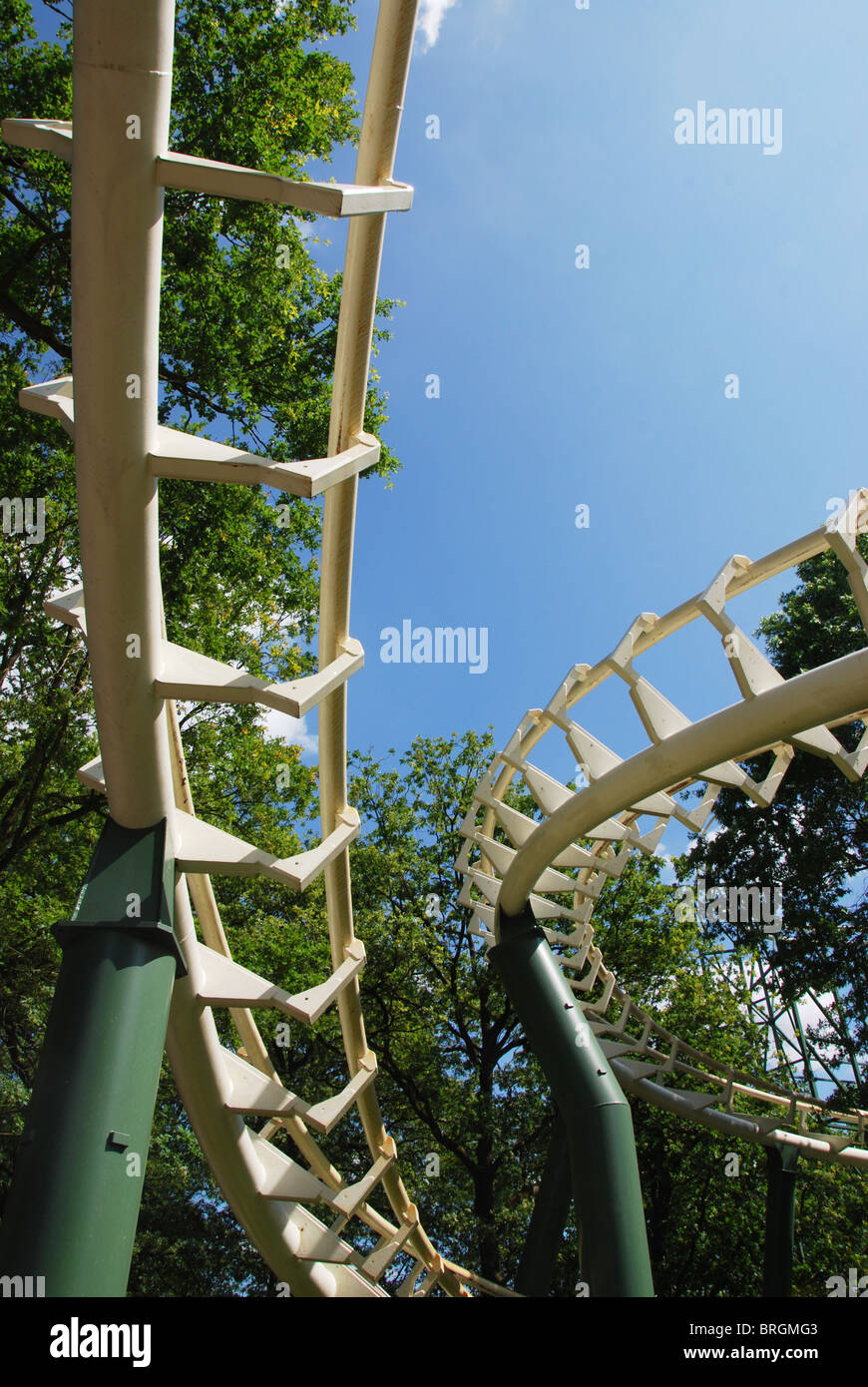 detail of roller coaster at Efteling theme park Kaatsheuvel Netherlands ...