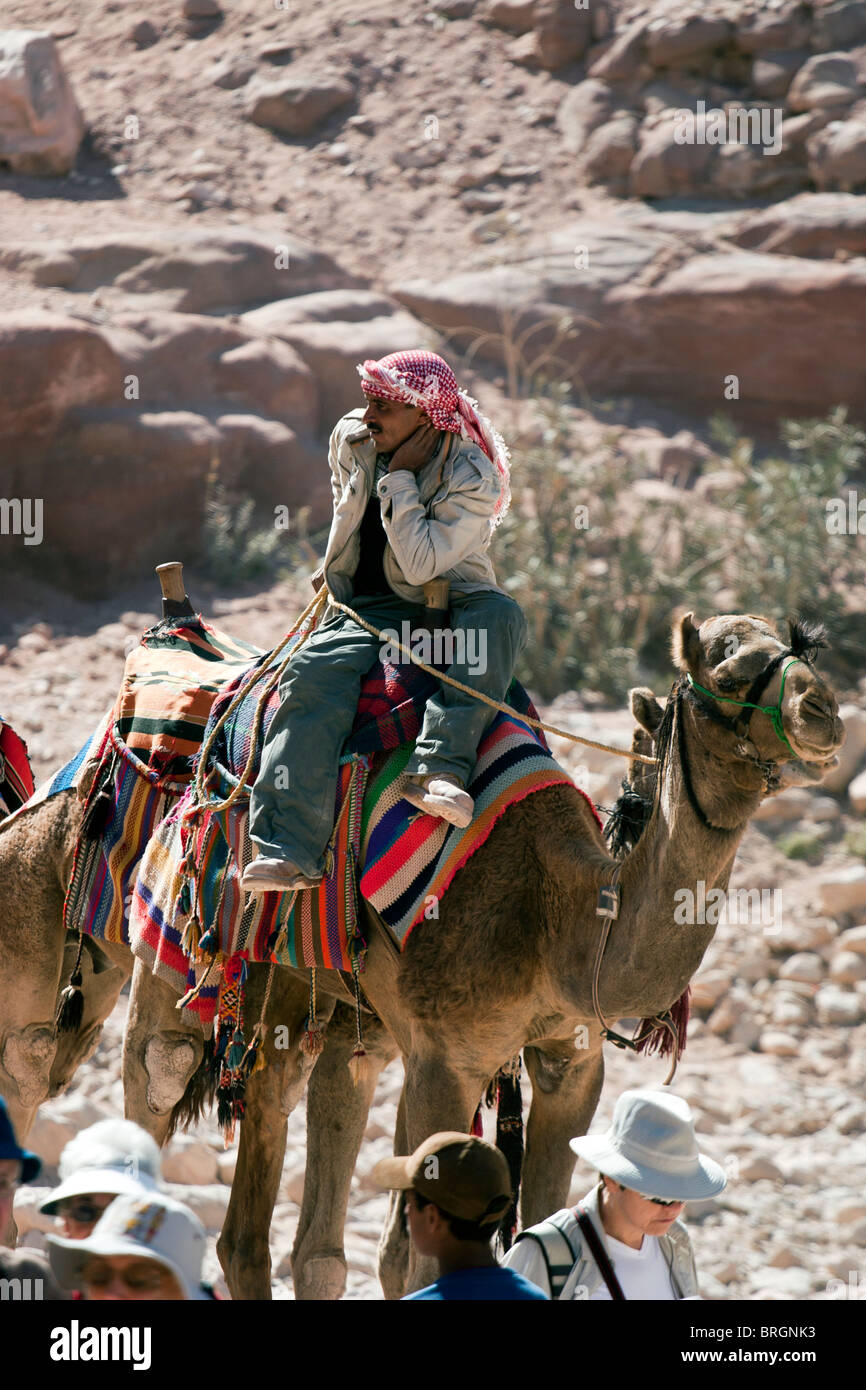 Dromedary man seated on camel hi-res stock photography and images - Alamy