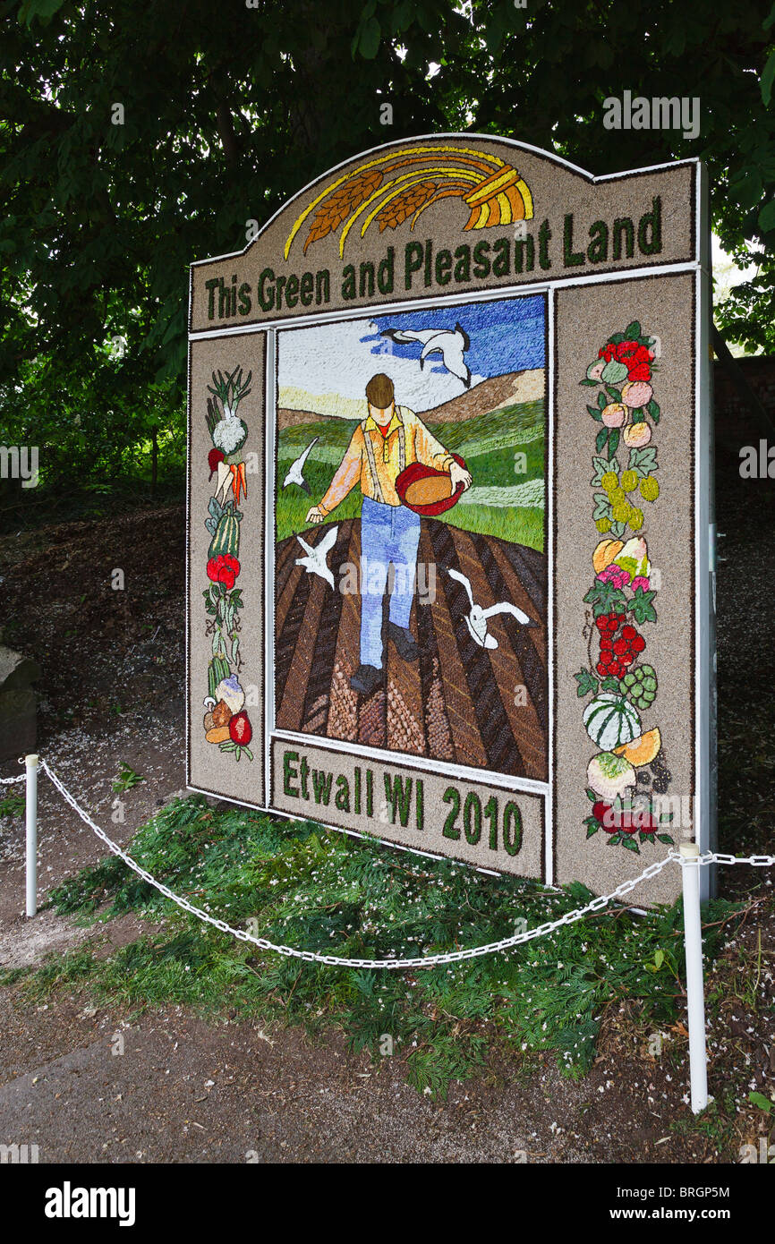 Well dressing etwall derbyshire england hi-res stock photography and ...
