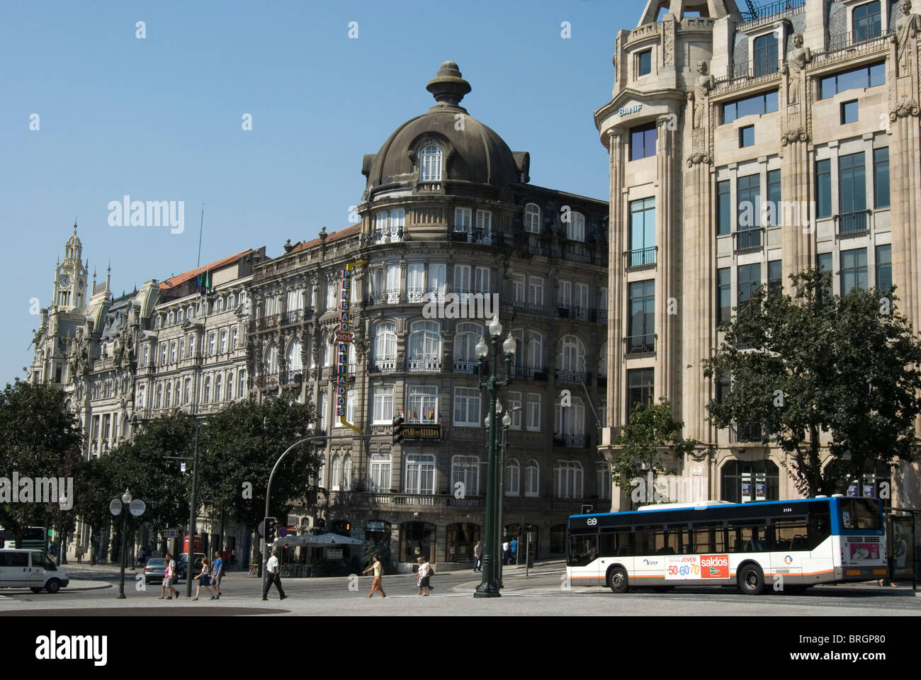 Avenida dos Aliados in Porto, Portugal Stock Photo - Alamy