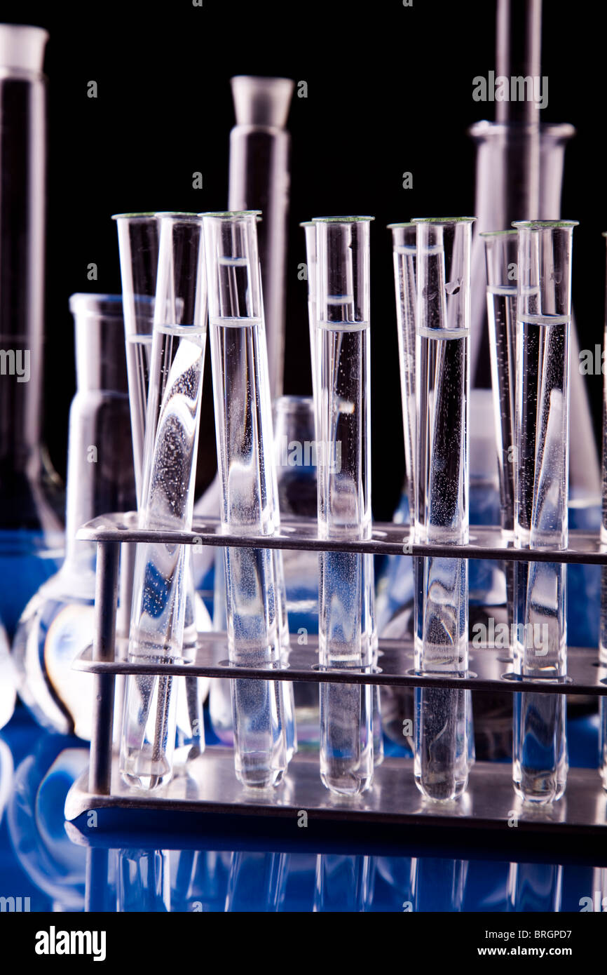 Chemical laboratory glassware equipment Stock Photo - Alamy