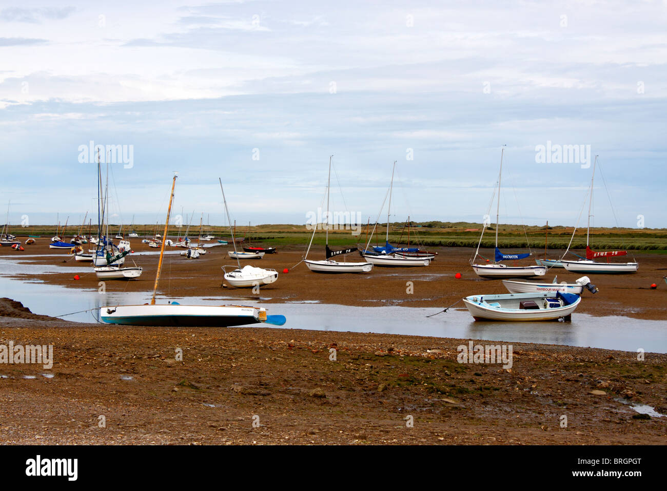 BRANCASTER STAITHE CREEK AND BACKWATER. NORTH NORFOLK UK Stock Photo ...