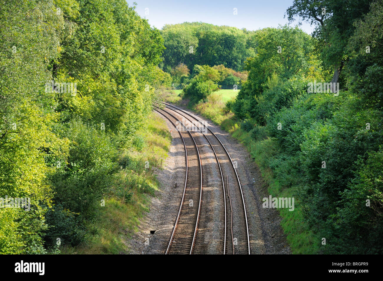 Curved railway line hi-res stock photography and images - Alamy