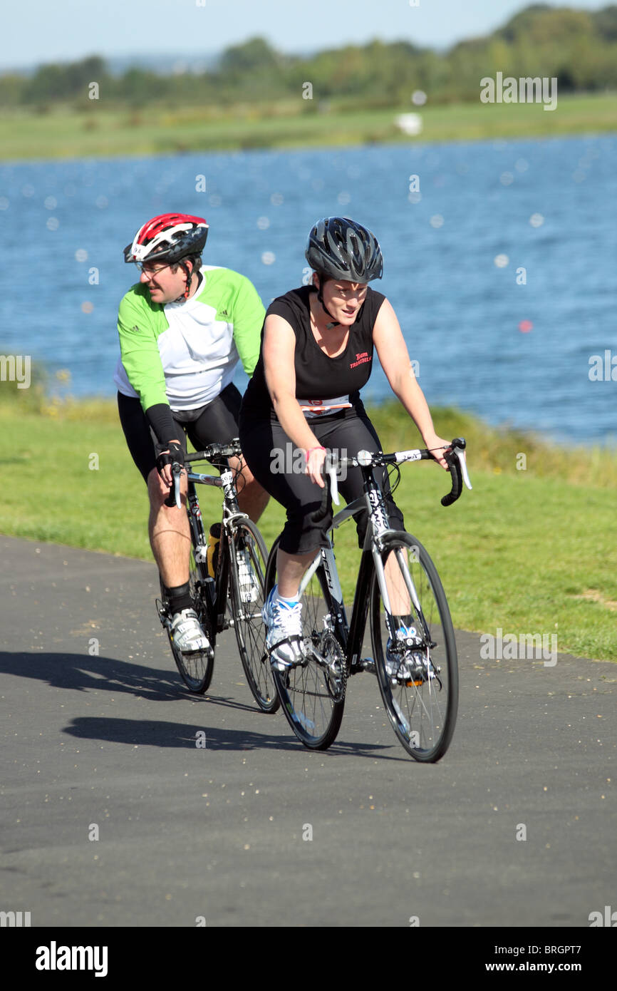 Triathlon Lake Dorney Windsor Stock Photo - Alamy
