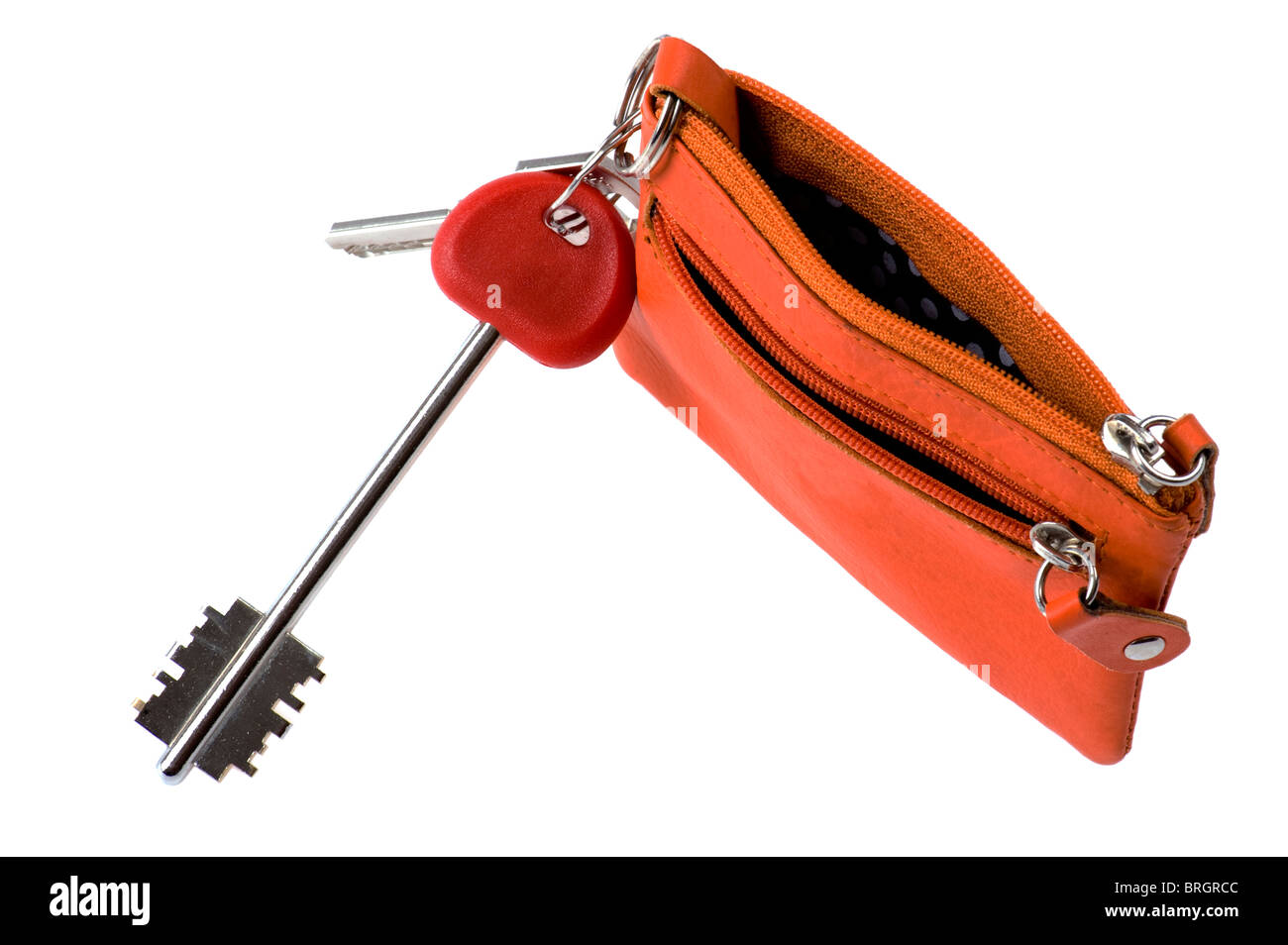 object on white - handbag for key close up Stock Photo - Alamy