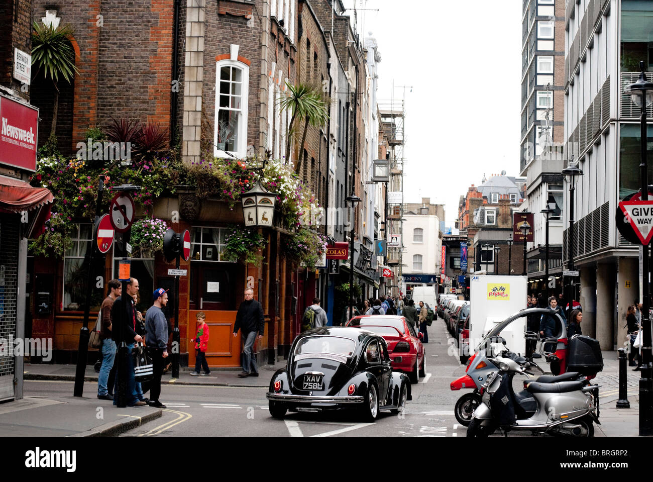 Soho street scene, London, England, UK Stock Photo - Alamy