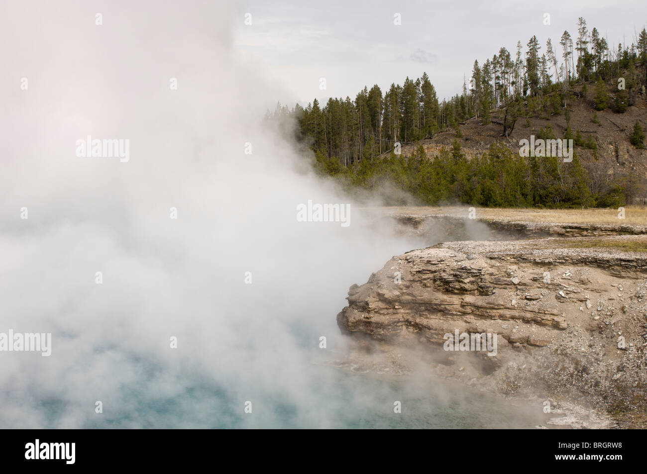 Excelsior Geyser Crater, Lower Geyser Basin, Yellowstone National Park ...
