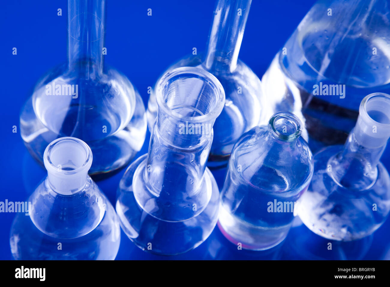 Chemical laboratory glassware equipment Stock Photo - Alamy