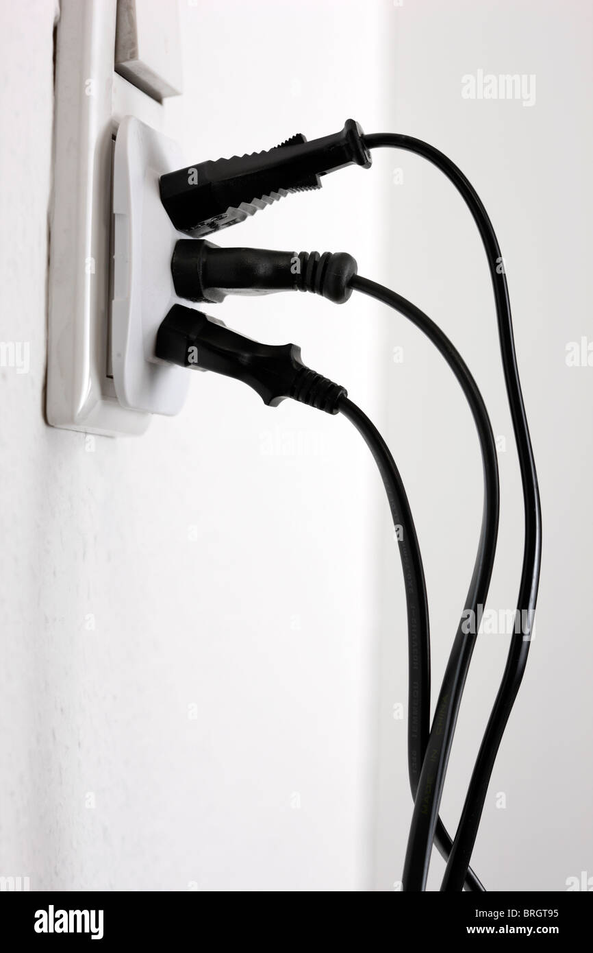 Electric plug and electrical wall socket Stock Photo - Alamy