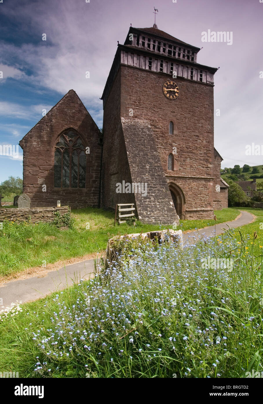 St. Bridget's Church Skenfrith Wales UK Stock Photo - Alamy