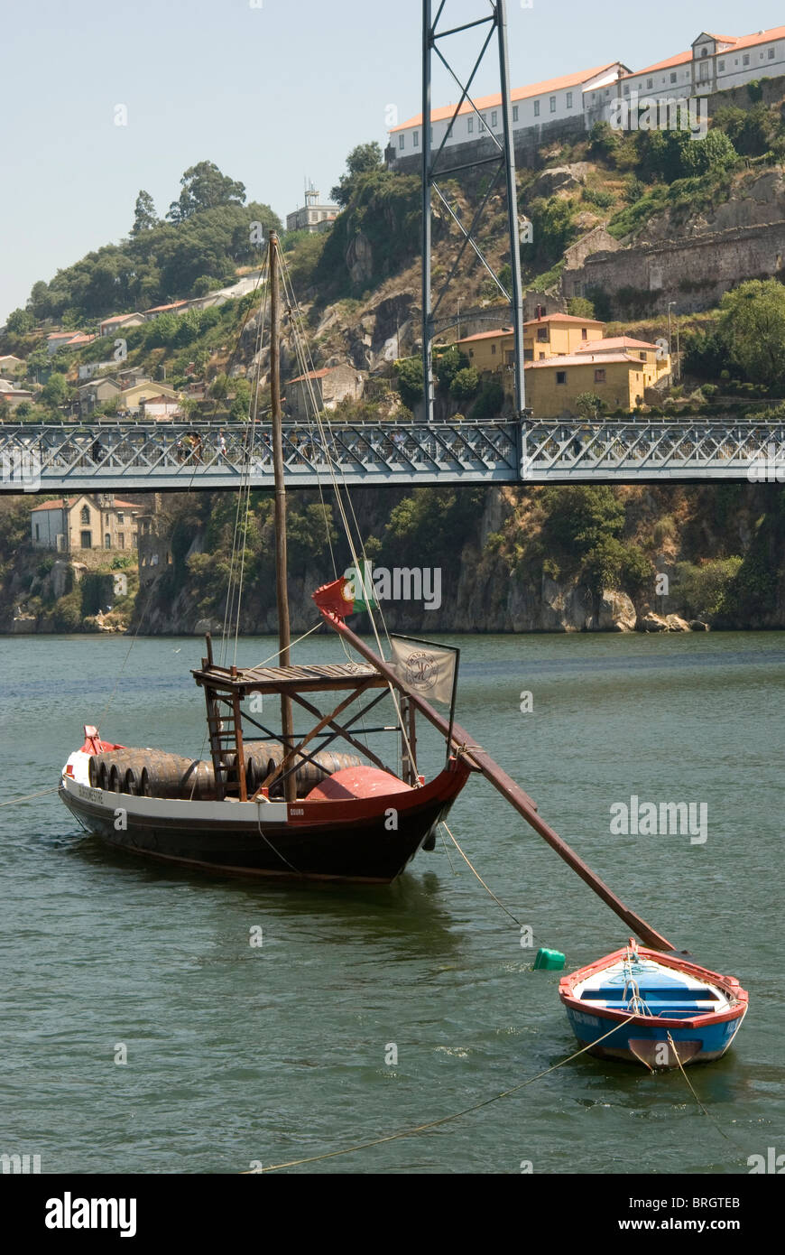 Barco Rabelo boat over Douro River in Porto, Portugal Stock Photo - Alamy Barco Rabelo boat over Douro River in Porto, Portugal Stock Photo - Alamy