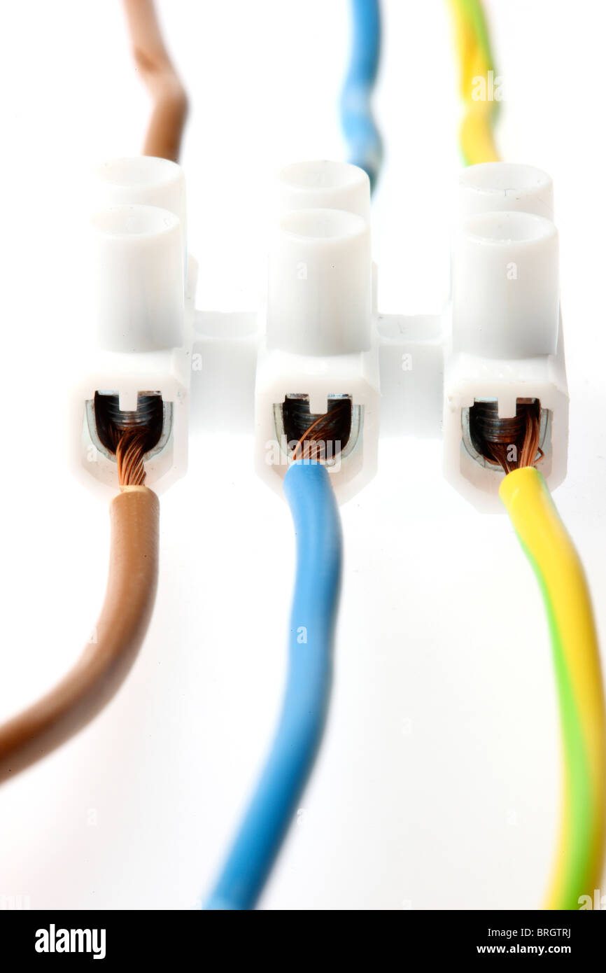 Luster terminal, for connecting electric cables Stock Photo - Alamy