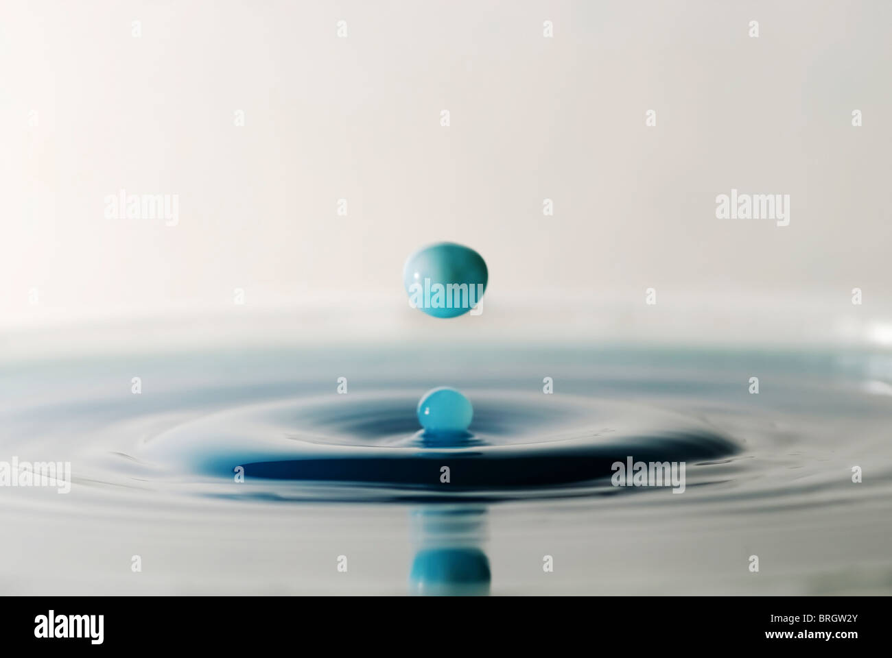 Fluid droplet collision captured with high speed photography Stock ...