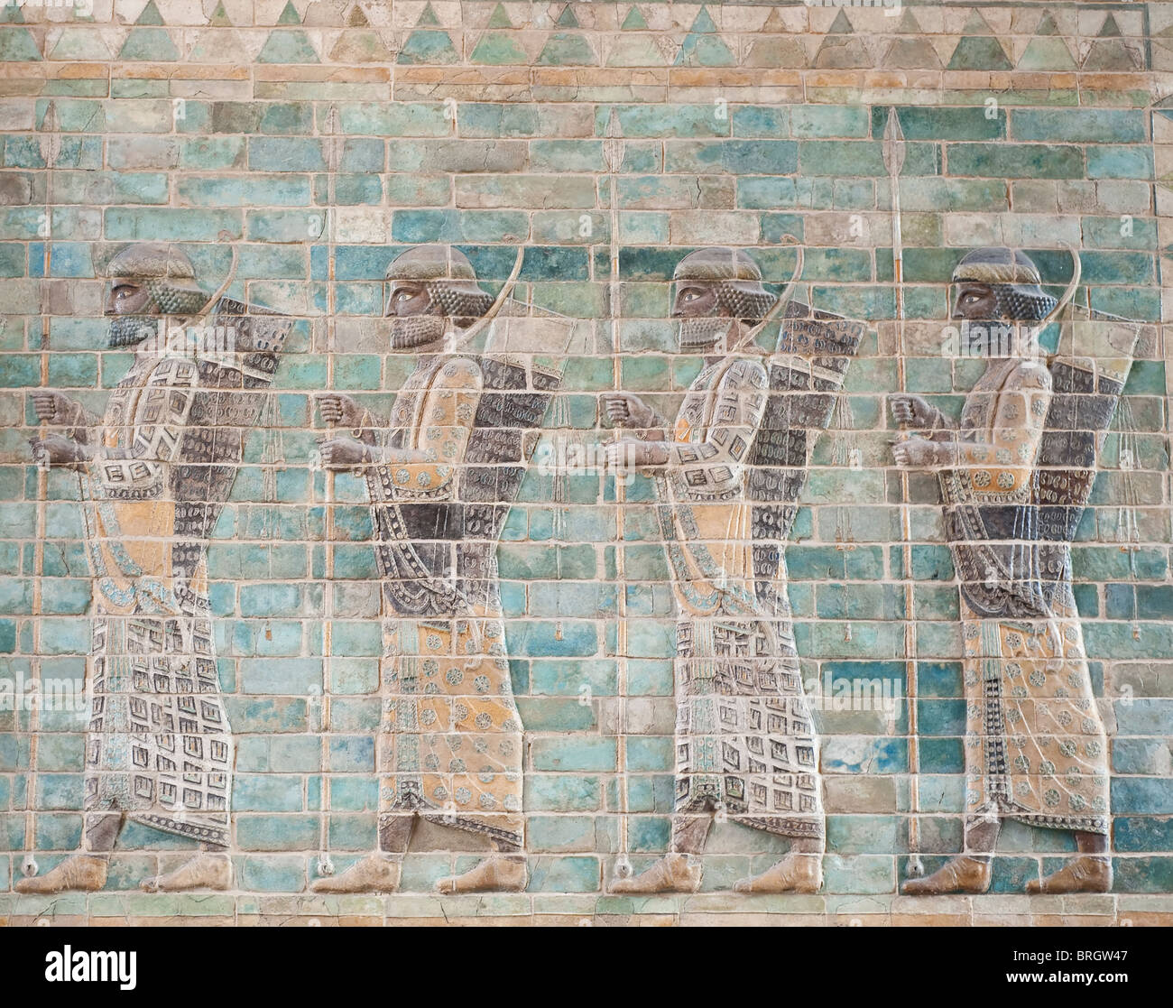 Frieze of Royal Archers from the Palace of the Persian King Darius the ...