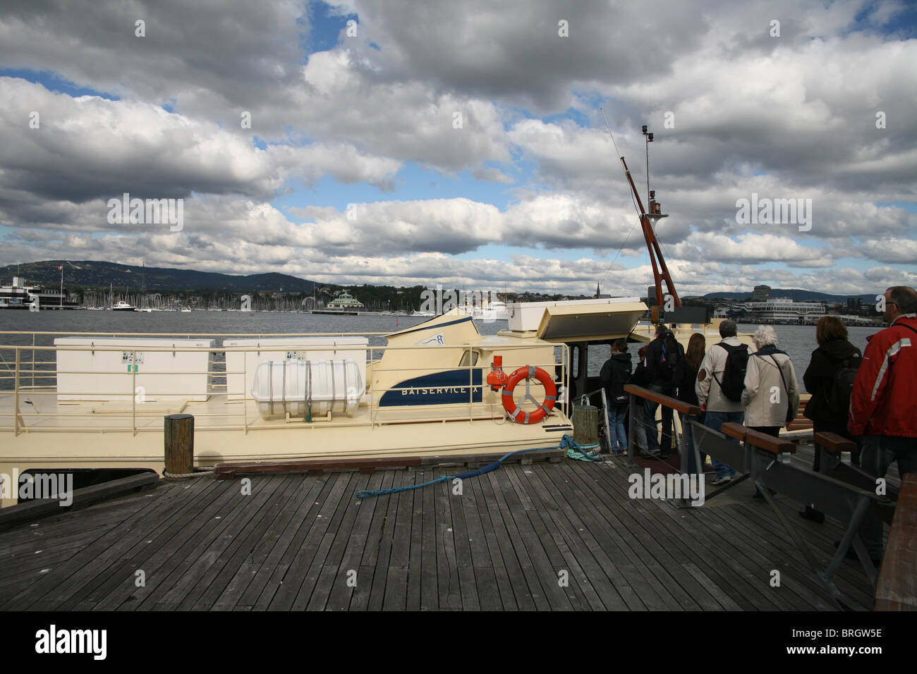 The ferry in Oslo waiting to go to Oslo town centre Stock Photo - Alamy
