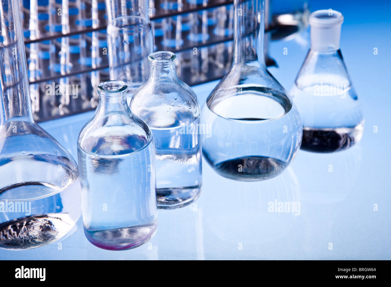Glass in laboratory Stock Photo - Alamy