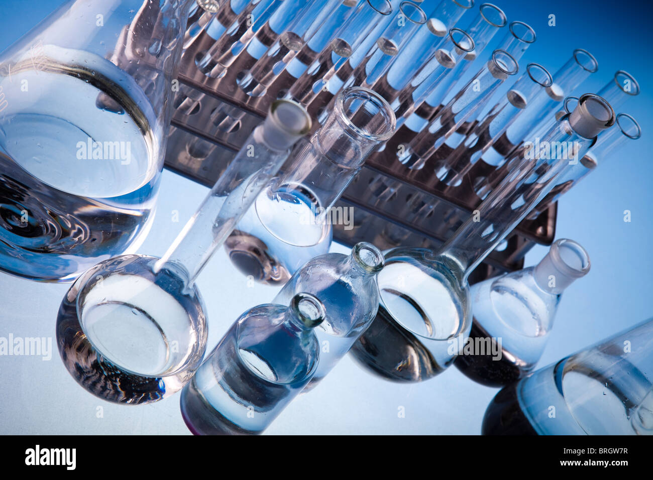 Glass in laboratory Stock Photo - Alamy