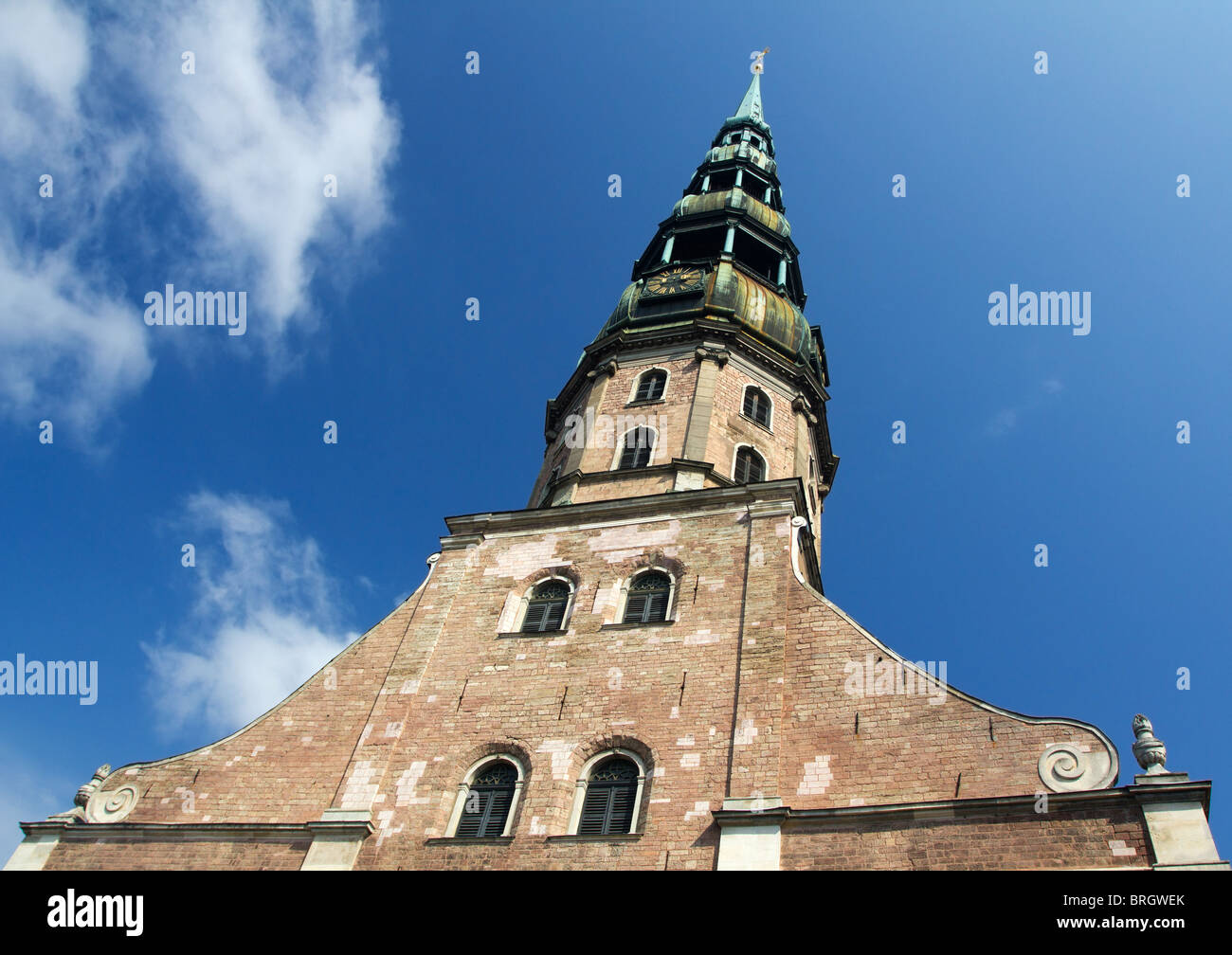 Riga st peters church tower hi-res stock photography and images - Alamy