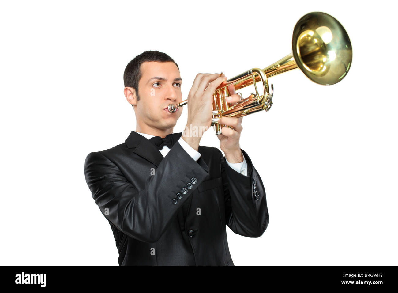 Trumpet blower hi-res stock photography and images - Alamy