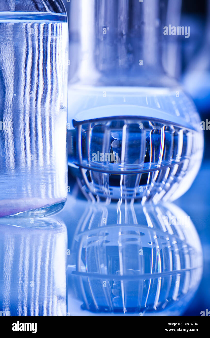 Chemical laboratory glassware equipment Stock Photo - Alamy